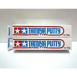2X Tamiya Basic Gray Putty 87053 for Modeling Models 32g Craft ABS Plastic
