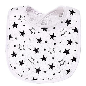 Hudson Baby Unisex Baby Cotton and Polyester Bibs, Moon And Back, One Size
