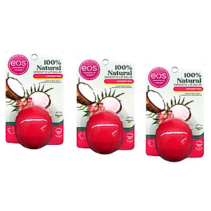 EOS Super Soft Shea Lip Balm, Coconut Milk 0.25 oz (Pack of 3)