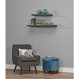 LTL Home Products WSAVLN1036AK Avalon Floating Wall Shelf Kit, 10" x 36" x 1.5", Ash Oak