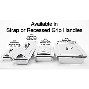 Graham-Field 3258 Grafco Metal Instrument Tray for Medical, Dental, Tattoo, and Surgical Supplies, Stainless Steel, 8-7/8" x 5" x 2"