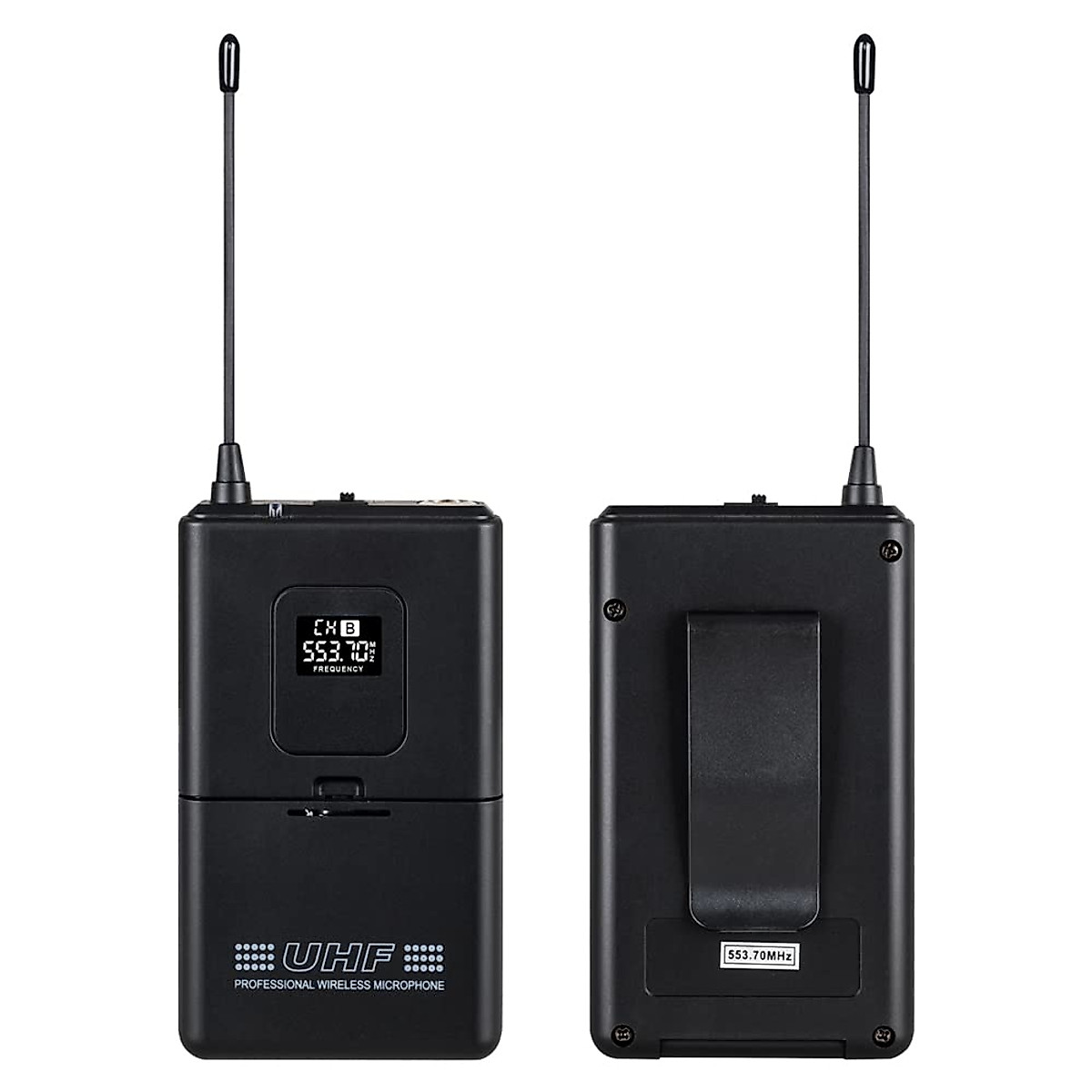 Tbaxo Wireless Microphone System 4 Channel 4 Headset & 4 Lavalier Lapel Mic 4 Bodypacks Dynamic Mics UHF for Conference Meeting Speech Karaoke Party Wedding Church