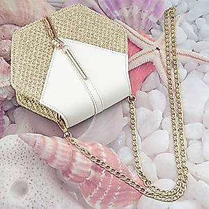 Bausweety Women's Crossbody Bag Cute Straw Shoulder Bag