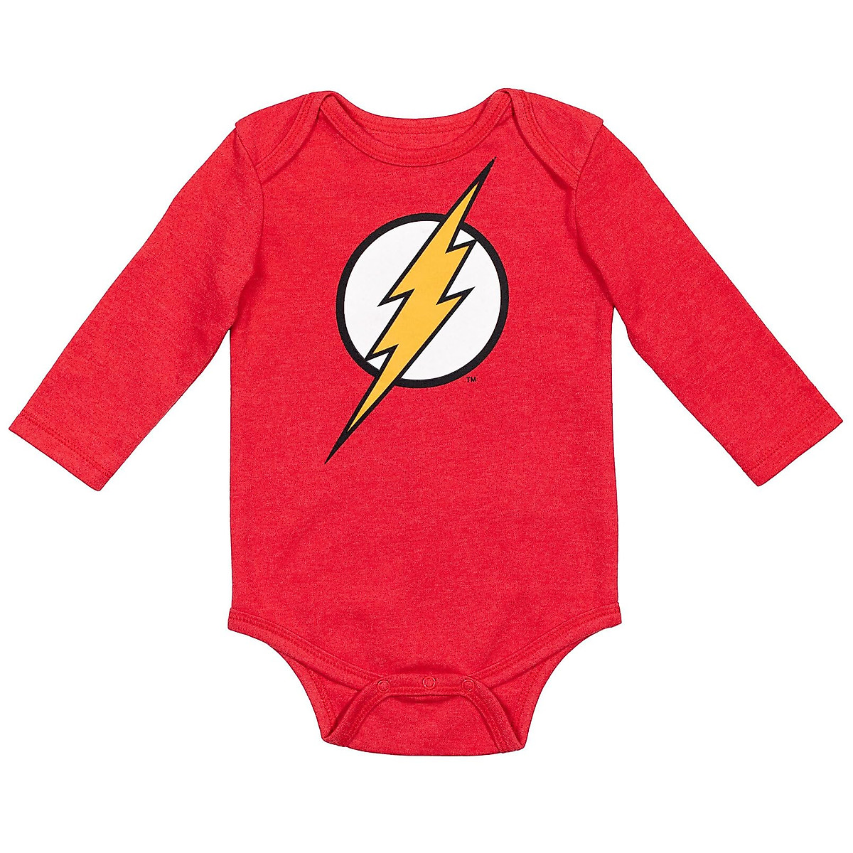 WARNER BROS. Justice League Superman Batman Flash Baby 3 Pack Long Sleeve Bodysuit