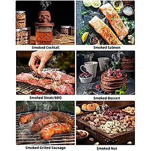 Natural Wood Chips for Smoker and Smoking Gun-Set of 8 Variety Pack-Hickory, Oak, Cherry, Apple, Peach, Beech, Walnut, Pear-3.5 OZ Each Great for Smoking Beef Chicken Fish Cocktail Whiskey & Drinks