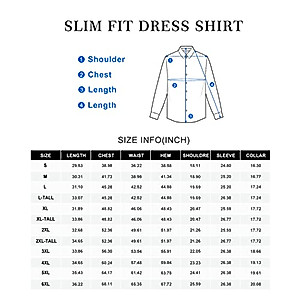 Alimens & Gentle Men's Dress Shirts Slim Fit Button Down Shirts Long Sleeve Stretch Wrinkle-Free Shirt Stain Sheild Grass Green