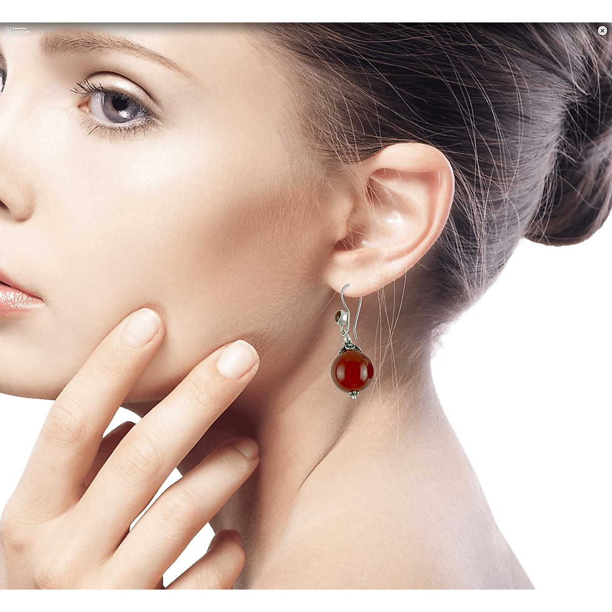 NOVICA Artisan Handmade Carnelian Dangle Earrings Sterling Silver Red India Birthstone [1.8 in L x 0.6 in W x 0.6 in D] ' Gujurati Ode'