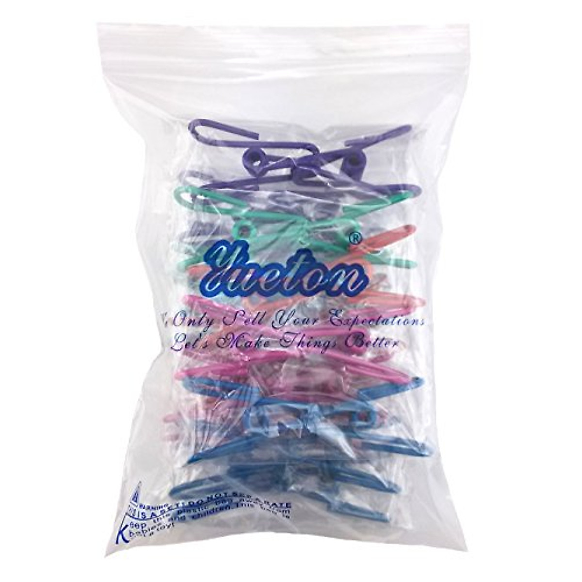 Yueton Pack of 30 Multi-Purpose Clothesline Utility Clips, Steel Wire Clips by Blovess