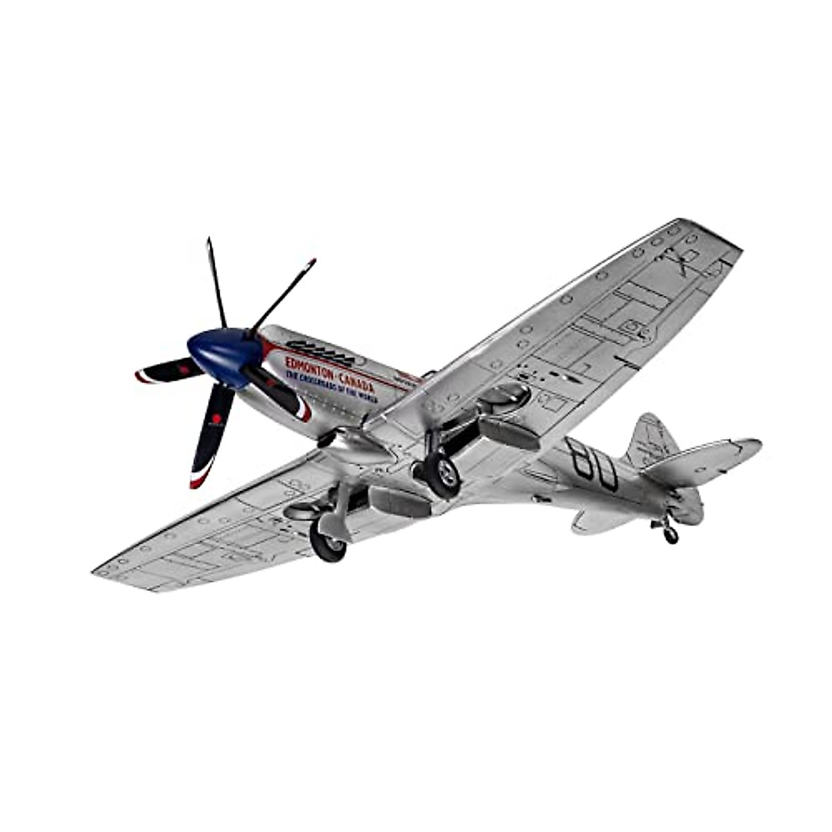Airfix Model Set - A05139 Supermarine Spitfire MKXIV Civilian Schemes Model Building Kit - Plastic Model Plane Kits for Adults & Children 8+, Set includes Sprues & Decals - 1:48 Scale Model