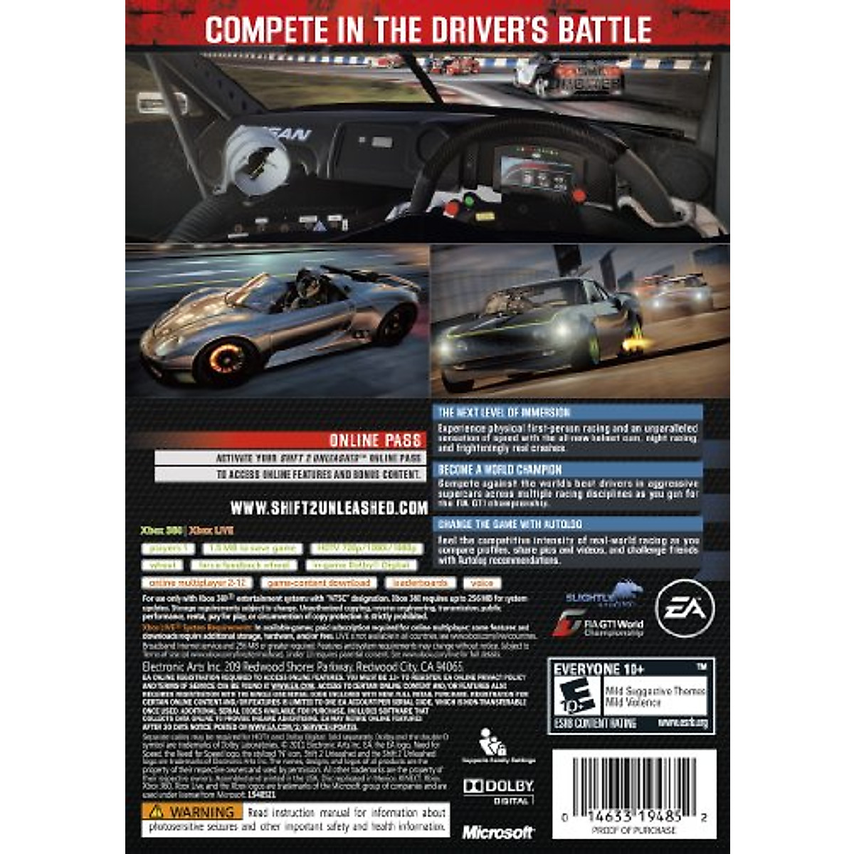 Shift 2 - Unleashed - Xbox 360 (Limited)