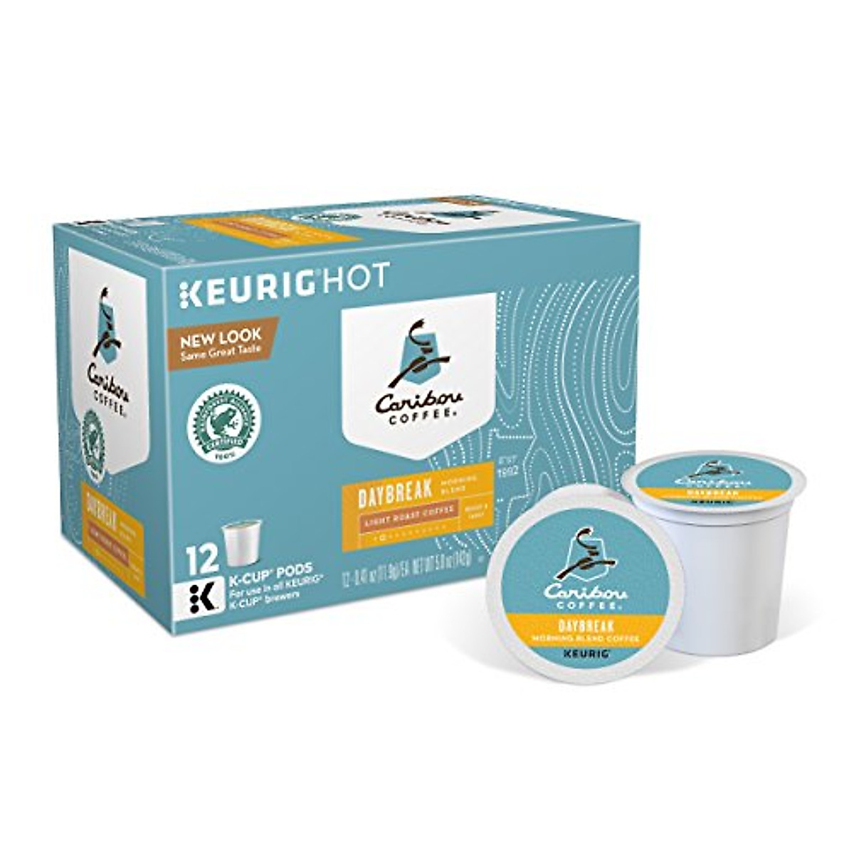 Caribou Coffee Daybreak Morning Blend Keurig K-Cups Coffee, 12 Count