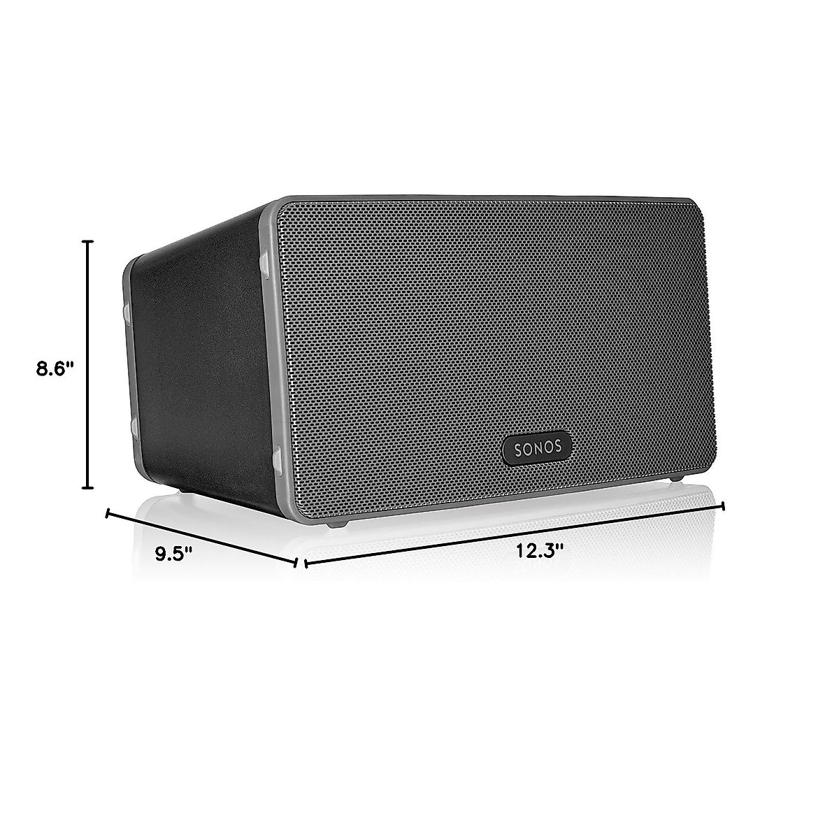 Sonos Play:3 - Mid-Sized Wireless Smart Home Speaker for Streaming Music, Amazon Certified and Works with Alexa. (Black)