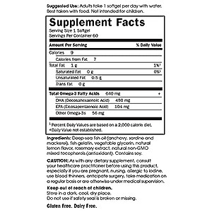 Garden of Life Prenatal DHA Omega 3 Fish Oil - Minami Natural Prenatal, 60 Softgels