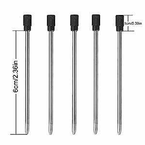 AIYIBEN 2.75'' Ballpoint Pen Refills, Replaceable Refills for Multifunction Pen Stylus Pens and Ballpoint Pens Black Ink (10 Pack Black Refills)