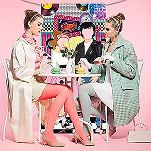 50s Party Decorations, 50's Photo Diner Backdrop, 50's Rock and Roll Banner Backdrop, Large 1950's Background Photobooth Prop, Back to 50's Rocking Party Backdrop for Baby Shower Birthday Party Supply