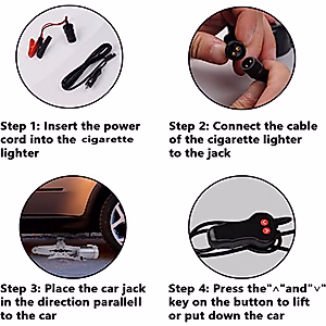 Simpleout Electric Car Jack Kit All in One 3 Ton Floor Jack Cars and Truck Auto Scissor Lift Trailer Jack Stands Roadside Emergency Tire Repair Kit with Powerful Impact Wrench and Quick Inflator