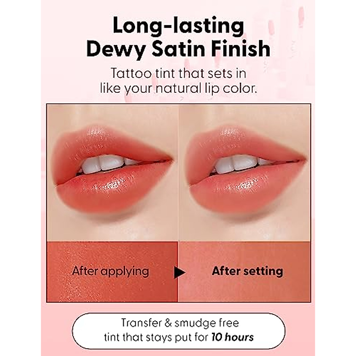 It's SKIN Tincy All-Day Semi-Matte Lip Stain Tint 0.13oz (01 Pina Colada Peach) - Non-Transfer Wear | Smooth Satin Finish, Rich Pigmentation | Moisturizing, Comfortable Vivid Color for Lasting All-Day