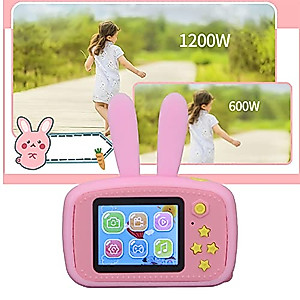 Hosi Baby Camera 2 Inch Auto Screen Protector Case Baby Camera MP3 Playback (Pink)