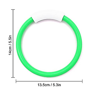 4pcs Diving Rings 5.3 Inch Underwater Swimming Pool Toy Rings for Kids Children