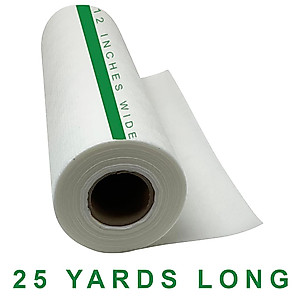 H.B.I. Products No Show Mesh Machine Embroidery Stabilizer 12" x 25 Yard - Invisible Mesh Cut Away Stabilizer Medium Weight - White