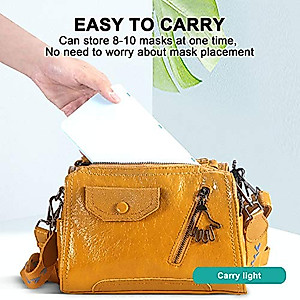 Mask case,Mask Storage Box,Portable dust-Proof and Anti-Pollution case,Can store 8-10 masks, Store Masks/Medicine/Stationery and Other small items for multiple purposes (product don‘t include Masks)