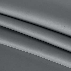 BONZER White Sheer Tulle Overlay Blackout Curtains Grommet Top Mix and Match Curtains for Living Room, Cloud Grey, 52x95 Inch, Set of 2 Panels