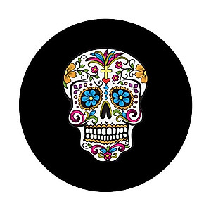 Day of the Dead Sugar Skull PopSockets PopGrip: Swappable Grip for Phones & Tablets