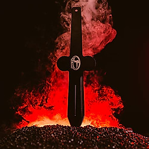 World Knife Throwing League Clover Professional Balanced Throwing Knife Set with Three Knives, Black Finished Blade, Full Tang, Stainless Steel, with Premium Nylon Sheath, 14.5 Inch Length