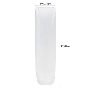 Nydotd 18 Pack Travel Size Plastic Squeeze Bottles for Liquids, 30ml/1Oz TSA Approved Travel Bottles Makeup Toiletry Cosmetic Containers Leak-Proof Travel Containers with Flip Caps Refillable