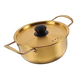 Stainless Steel Pot Instant Noodle Pot Shabu Aluminum Instant Stockpot Korean Ramen Korean Hot Pot Korean Cookware Kitchen Pot Big Pots for Cooking Kitchen Cookware Wok