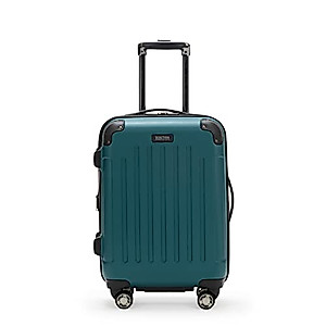 Kenneth Cole REACTION Renegade Luggage Expandable 8-Wheel Spinner Lightweight Hardside Suitcase, Botanical Green, 24-Inch Checked