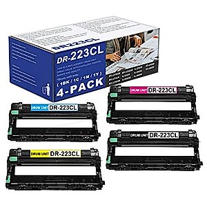 4 Pack DR223CL DR-223CL Drum Unit Replacement for Brother MFC-L3770CDW L3710CW L3750CDW L3730CDW HL-3210CW 3230CDW 3270CDW 3230CDN DCP-L3510CDW L3550CDW Printer(1BK+1C+1M+1Y,Toner is not Included).