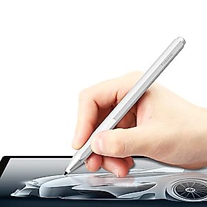 Pen for Surface - Stylus Pen for Microsoft Surface Pro 9/8/X/7/6/5/4/3/Surface 3/go/go 2/go 3/Book/Laptop/Studio - Palm Rejection Pencil for Windows, HP, ASUS - Silver