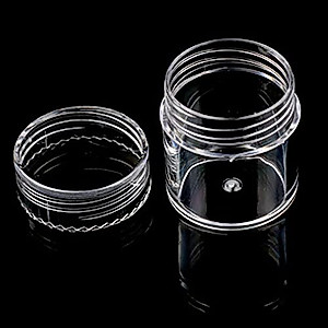 Lopsity 30PCS Grids Bead Organizer Clear Plastic Bead Storage Containers Set with Lid for DIY Diamond, Nail,Jewelry Earring Beads Sewing Pills and Other Small Items (30)