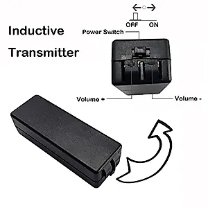 vcxn Bluetooth Tansmitter Connect to Cellphone,Inductive Transmit Audio Sound to Invisible Wireless Earpiece for Covert Communication and Music Listening