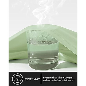 Boladeci Womens Swim Shirt Long Sleeve UPF 50+ Sun Protection Clothing V Neck SPF Shirts Quick Dry UV Tee Summer Tops T-Shirts Rash Guard for Women Light Green