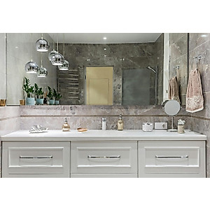 Bathroom Jars q tip holder, Mosaic Glass Cotton Swab Holder, Cosmetics Makeup Accessories Storage for Makeup Sponge Bath Salts Storage Christmas Birthday, Silver