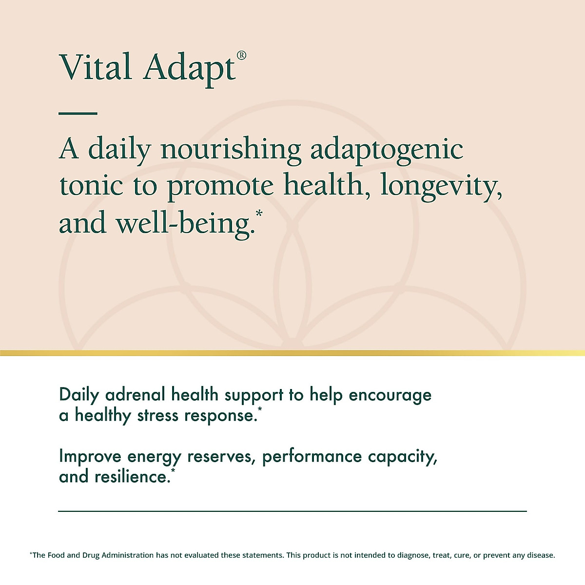 Natura Health Products Vital Adapt Supplement - Daily Nourishing Adaptogenic Tonic for Endocrine Function Support - Featuring Rhodiola, Ashwagandha, Cordyceps, Reishi (60 Capsules)
