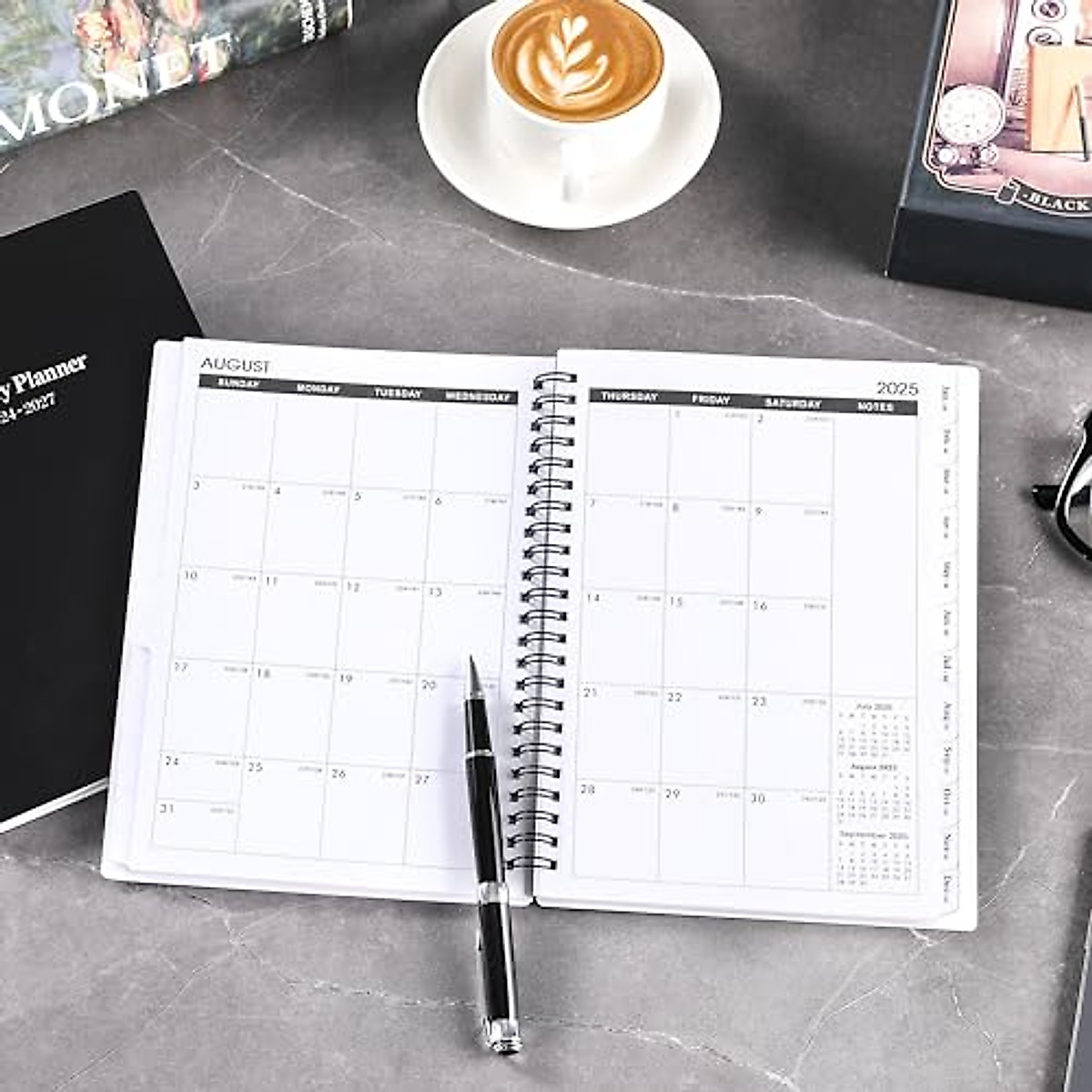 2024-2027 Monthly Planner/Calendar - 3 Year Monthly Planner 2024-2027, Jul 2024 - Jun 2027, 6.3" x 8.4", 36 Monthly Planner with Tabs, 30 Notes Pages, Double-side Pocket, Holidays