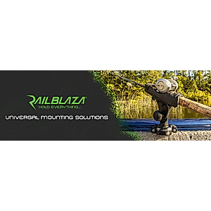 RAILBLAZA Kayak/Boat/Canoe/SUP Fishing Rod Holder R Kit with StarPort HD Mount Base HD Starport Base Included Works with Multiple RAILBLAZA Accessories