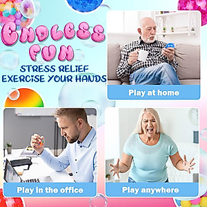 DULEFUN Stress Balls 12pcs Squishy Balls for Adults Stress Relief Squeeze Fidget Balls Set for Party Favors Gifts