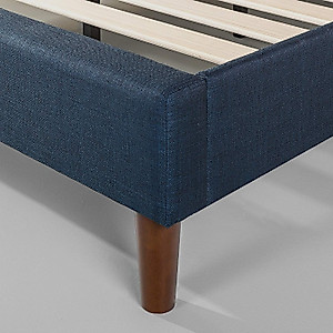 ZINUS Kiernan Upholstered Platform Bed Frame / Mattress Foundation / Wood Slat Support / No Box Spring Needed / Easy Assembly, Full