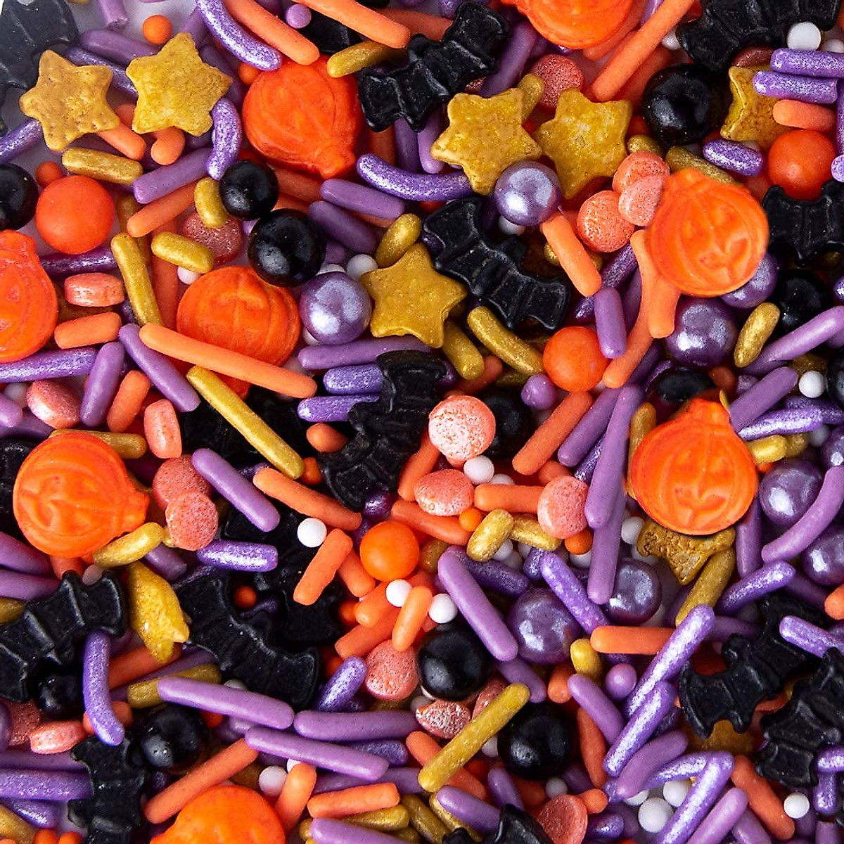 Sweets Indeed Sprinkles, Edible Sprinkle Mix, Perfect for Cake Decorations, Baking, Ice Cream, Cookies, Cupcake Topper, 6.5 ounces (Toil & Trouble)