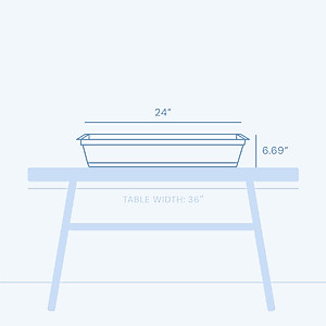 Bloem Dura Cotta Window Box Planter: 24" - Chocolate - with Tray, Weatherproof Resin Box, Removable Tray for Indoor & Outdoor Use, Gardening, 3 Gallon Capacity
