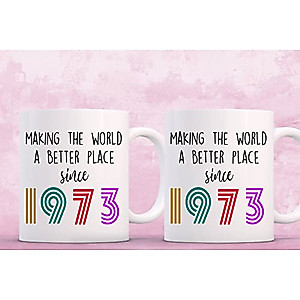 SIUNY 50th Birthday Gifts for Women, 1973 Birthday Gifts for Women, Novelty 50 Year Old Birthday Gifts for Women, 1973 Birthday Gifts for Men, 50 Year Old Gifts for Men, Cheers to 50 Years,11 oz