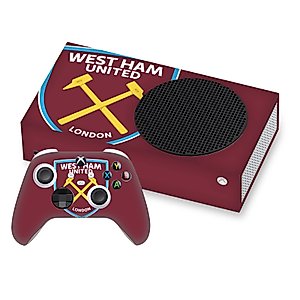Head Case Designs Officially Licensed West Ham United FC Oversized Art Vinyl Sticker Gaming Skin Decal Cover Compatible with Xbox Series S Console and Controller Bundle