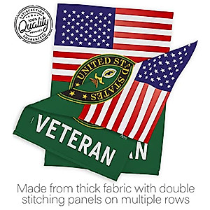 Americana Home & Garden US Army Veteran Garden Flag Armed Forces Rangers United State American Military Retire Official House Decoration Banner Small Yard Gift Double-Sided, Thick Fabric, Made in USA