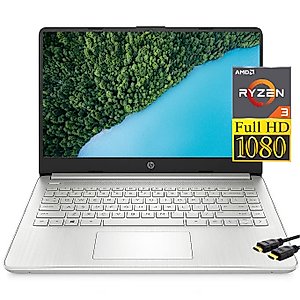 HP Newest 14 FHD Laptop for Student & Business, AMD Ryzen 3 3250U(Beat i7-7600U), Thin & Portable, Long Battery Life, AMD Radeon Graphics,HDMI,Windows 11 S(16GB|1TB SSD)