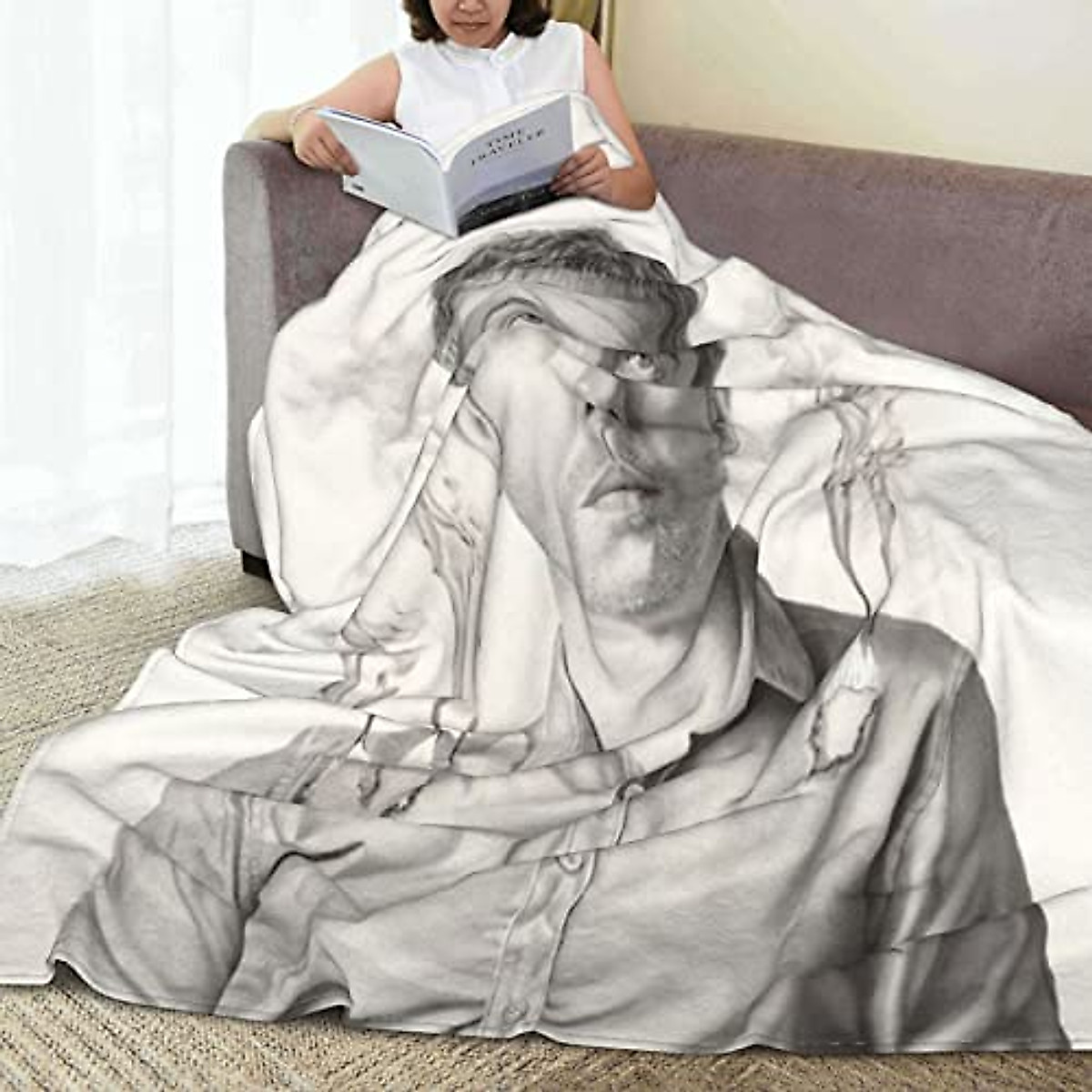 Flannel Blanket Josh Ritter Soft Lightweight Throw Blanket Warm Durable Sofa Couch Decor Beding 50"X40"