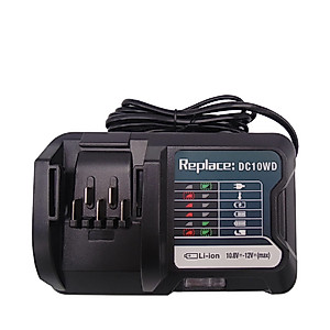 TF-POWER 12V 10.8V 4,0A Battery BL1016 BL1041B BL1040B BL1021B with Charger for Makita DC10WD DC10SB, Replace for Makita 12V Battery DF031D TD110D JR103D JR105D HP332D HP333D HSS01D